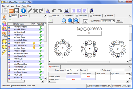 PerfectTablePlan Newsletter 74